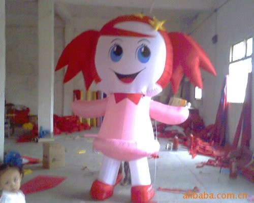 Commercial Advertising Inflatable Cartoon , Inflatable Stuffed Plush Animals