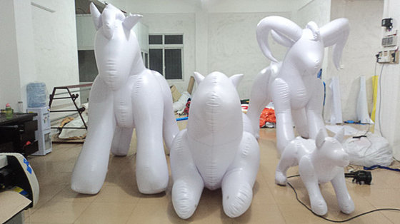 Commercial Advertising Inflatable Cartoon , Inflatable Stuffed Plush Animals