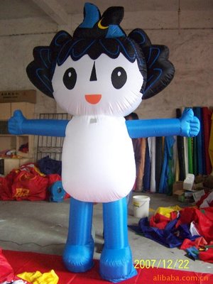 Commercial Advertising Inflatable Cartoon , Inflatable Stuffed Plush Animals