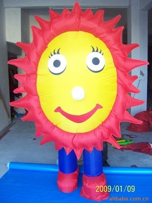 Festivals Decorative Inflatable Flowers Fireproof Customized High Tension