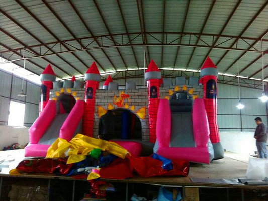 Children Inflatable Bouncy Castle Huge PVC Tarpaulin Reinforced Seams