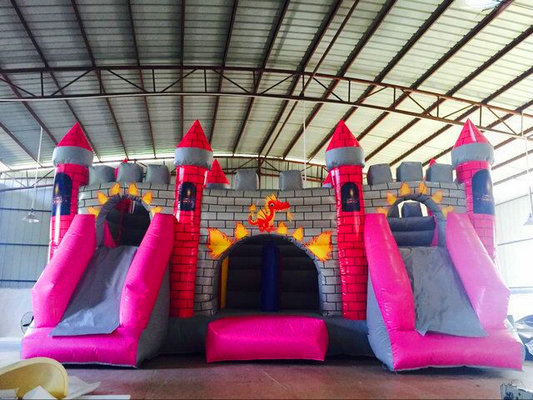 Children Inflatable Bouncy Castle Huge PVC Tarpaulin Reinforced Seams
