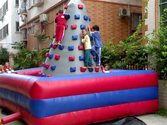 Sporting Inflatable Rock Climbing Wall Huge Colorful Lead Free For Adults