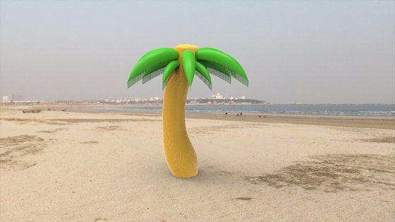 Customized Design Inflatable Coconut  Tree  , Coconut palm For Advertising / Event