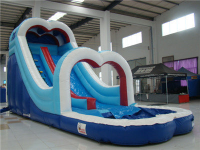 Blue 0.9mm PVC Tarpaulin Adults Infalatble Water Sport Toys Outdoor Popular