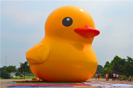 Customized Giant  Inflatable Yellow Duck Inflatable Dark For Advertising / Outside