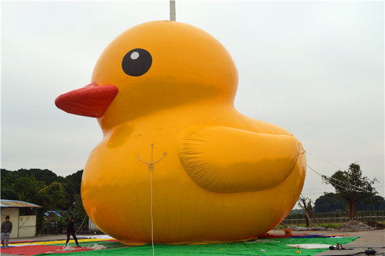 Customized Giant  Inflatable Yellow Duck Inflatable Dark For Advertising / Outside