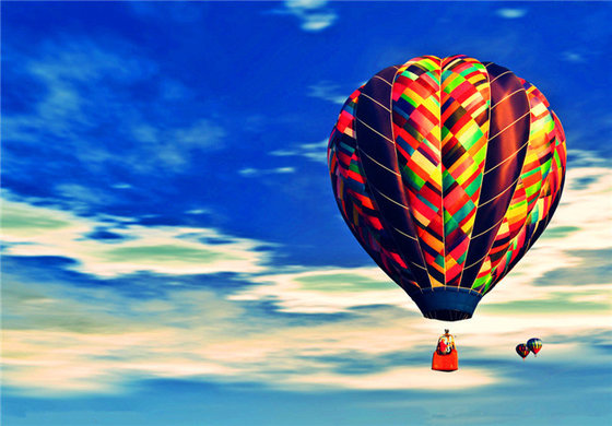 Large Sweet Air Colorful Inflatable Hot Air Balloon Tours Fireproof For People To Go Sightseeing