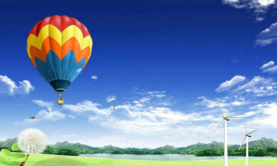 Commerical Sightseeing Inflatable Hot Air Balloon Trips Colorful Fire Resistance