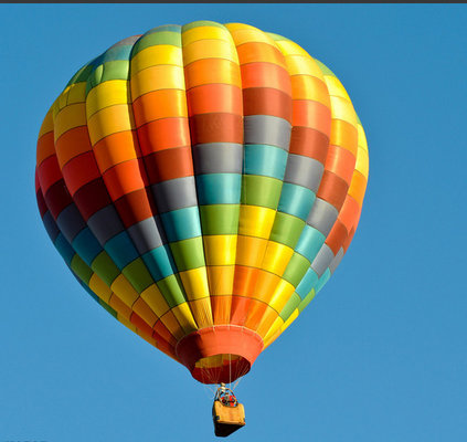 Commerical Sightseeing Inflatable Hot Air Balloon Trips Colorful Fire Resistance