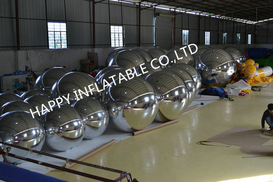 Mirror Cloth Inflatable Advertising Balloon Fashion Big Double Round Ball