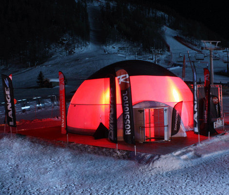 Exhibition Dome Inflatable Event Tent / Gain Inflatable Yard Tent Fireproof