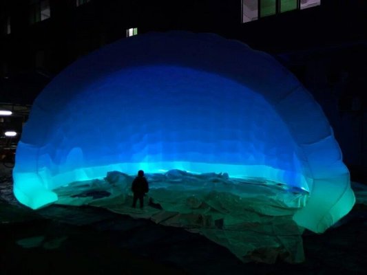 Semicircle With Color Changing Lights Inflatable Party Tent For Activities