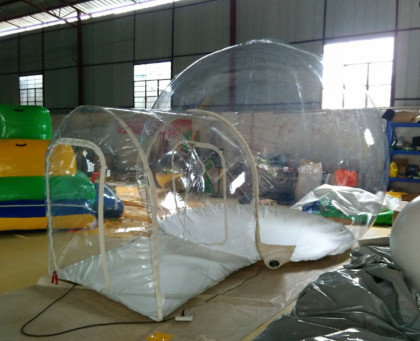 Hot Playing Center Customized Inflatable  Bubble Tent Commerical Clear Inflatable Tent