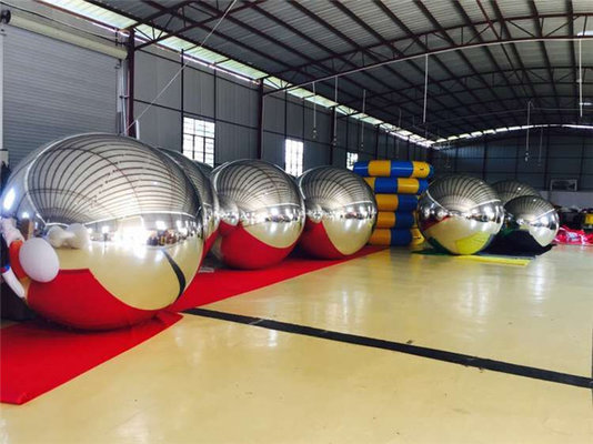 Advertising Inflatable Mirror Ball Customized Mirror Cloth For Party Fashion Show