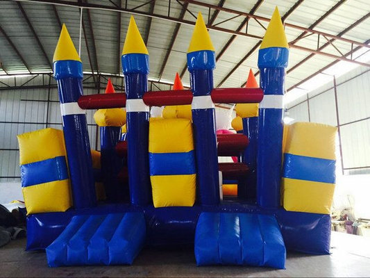 Kids Funny Cartoon Bouncer Castle PVC Trapaulin Fireproof EN71