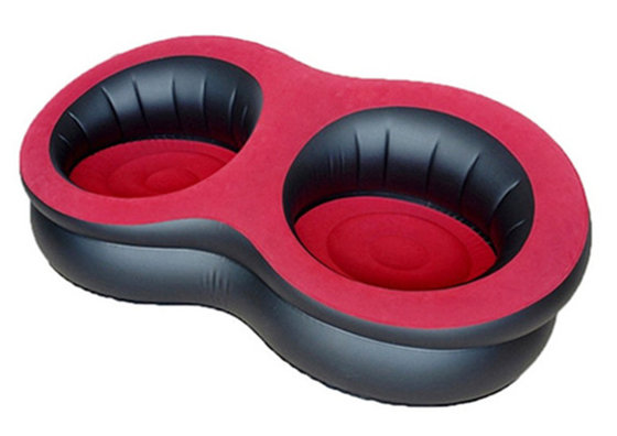 Schwarzer und roter aufblasbarer Swimmingpool-Wasser-Sofa-ZweipersonenKlubsessel
