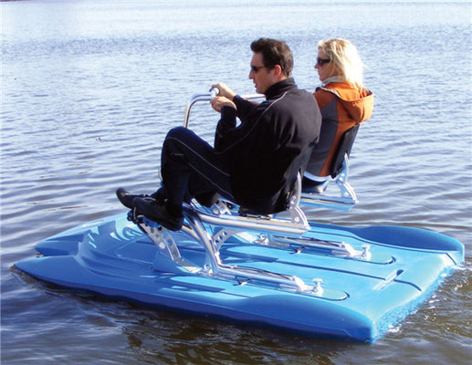 Sightseeing PVC Inflatable Water Bike Cycle Entertainment Equipment