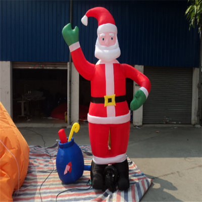 Customized Lovely Inflatable Santa Claus , inflatable cartoon characters