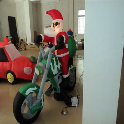 Customized Lovely Inflatable Santa Claus , inflatable cartoon characters