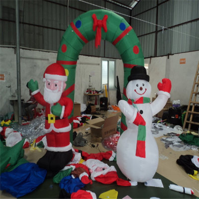 Decoration Christmas Trees Inflatable Advertising Products , PVC Tarpaulin