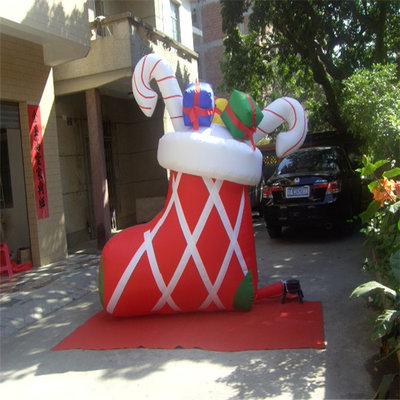 Decoration Christmas Trees Inflatable Advertising Products , PVC Tarpaulin