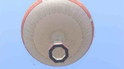 Happy Inflatable Authentic Models Hot Air Balloon Advertising Floating Skies
