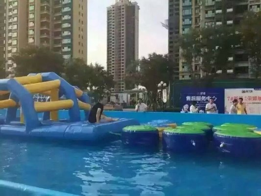 Customized 0.9MM Inflatable Sports Games Inflatable Water Parks Toys For Kids
