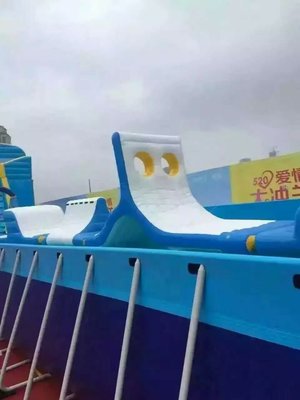 Customized 0.9MM Inflatable Sports Games Inflatable Water Parks Toys For Kids