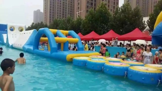 Customized 0.9MM Inflatable Sports Games Inflatable Water Parks Toys For Kids
