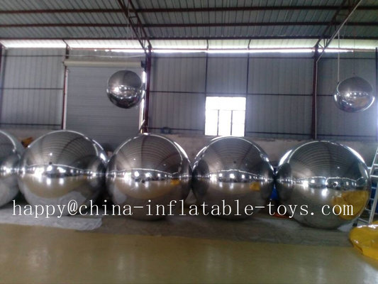 Popular Sliver Inflatable Mirror Ball Party USE , Double quadruple stitches