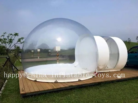 PVC Camping Bubble Inflatable Tent / Clear Inflatable Globe Tent Transparent