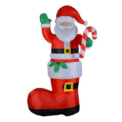 Oxford Cloth Custom Large Christmas Shoes For Decoration , PVC tarpaulin