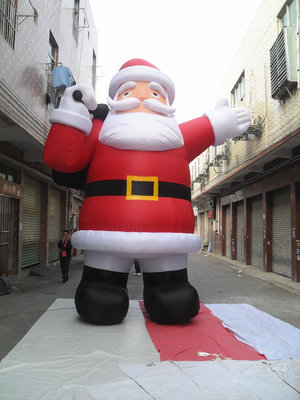Giant Inflatable Santa Claus Oxford Chrismas Inflatable Products in red