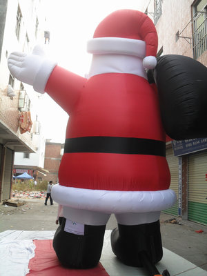 Giant Inflatable Santa Claus Oxford Chrismas Inflatable Products in red