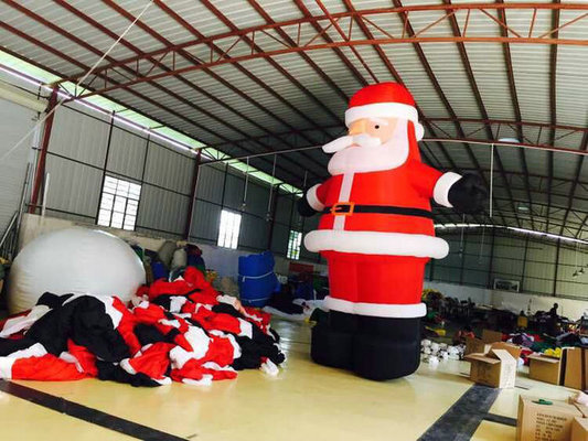 6 Meter aufblasbare Weihnachtsdekorations-Weihnachtsmann-Mall-Speicherfront Werbungs-