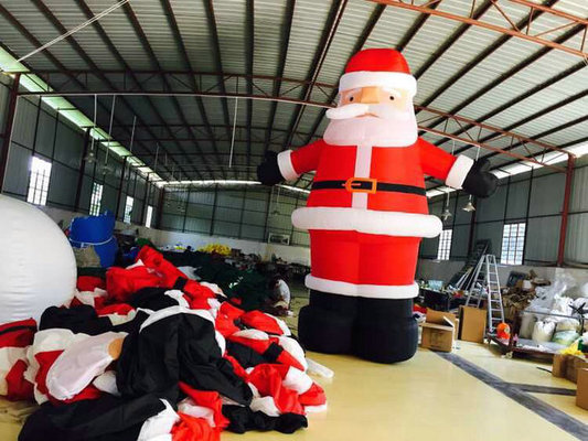 6 Meter aufblasbare Weihnachtsdekorations-Weihnachtsmann-Mall-Speicherfront Werbungs-