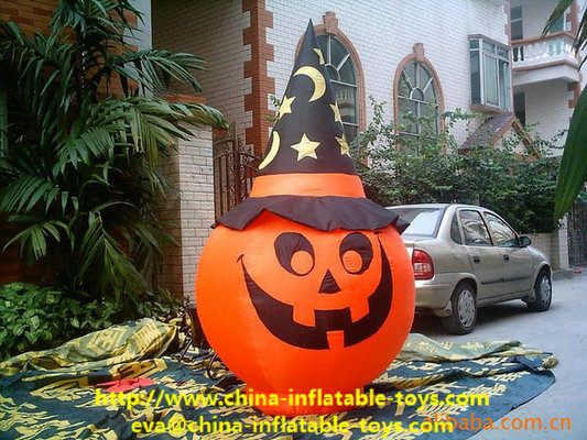 Orange Sewing Oxford Inflatable Advertising Products Pumpkin Halloween Decoration