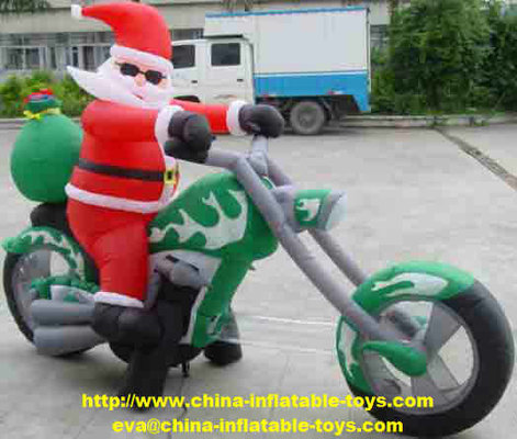 Christmas Decoration Santa Custom Inflatable Products Red Color SGS Certification