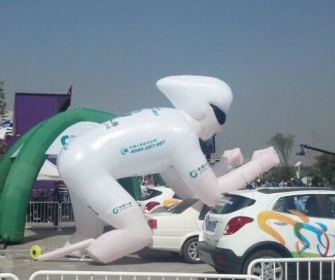 Cartoon Lovely Attractive Inflatable Advertising Products PVC Material For Outdoor