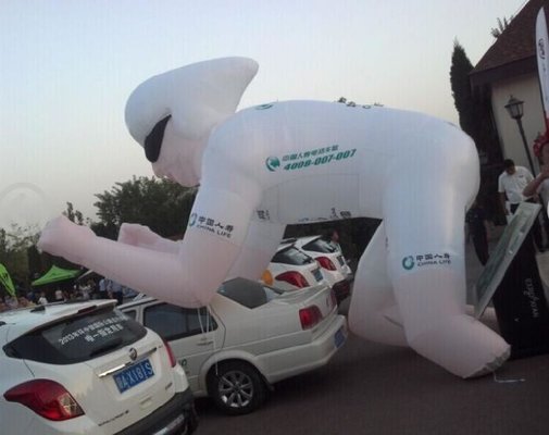 Cartoon Lovely Attractive Inflatable Advertising Products PVC Material For Outdoor