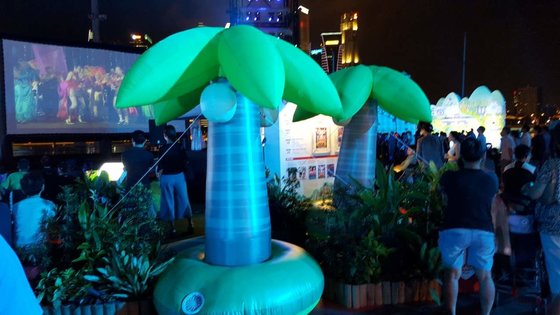 Cartoon Lovely Attractive Inflatable Advertising Products PVC Material For Outdoor
