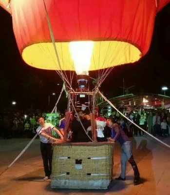 Cute Fireproof Customized Inflatable Advertising Air Balloons Parachute Cloth