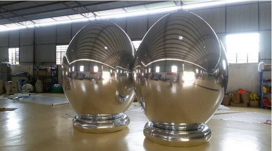 Waterproof Inflatable Balloons , Inflatable Mirror Promotion Ball For Shopping Mall