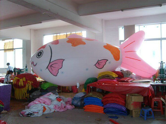 Fireproof Marine Life Inflatable Advertising Products Fish for Mall Festival