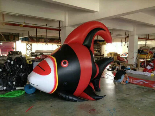 Fireproof Marine Life Inflatable Advertising Products Fish for Mall Festival