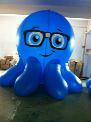 Fireproof Marine Life Inflatable Advertising Products Fish for Mall Festival