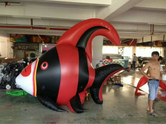 Fireproof Marine Life Inflatable Advertising Products Fish for Mall Festival