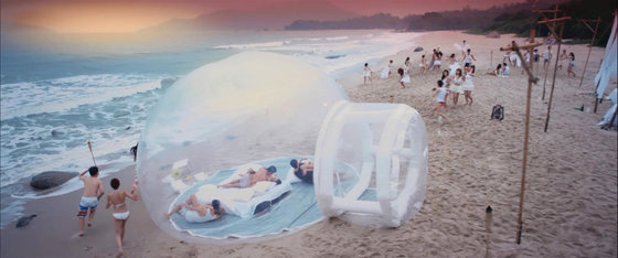 Transparent Inflatable Tent / Outdoor Romantic Inflatable Bubble House