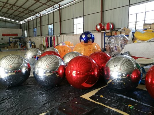 Funny Inflatable Disco Decorate Balloon With Reflect Effect , 0.18mm Helium PVC